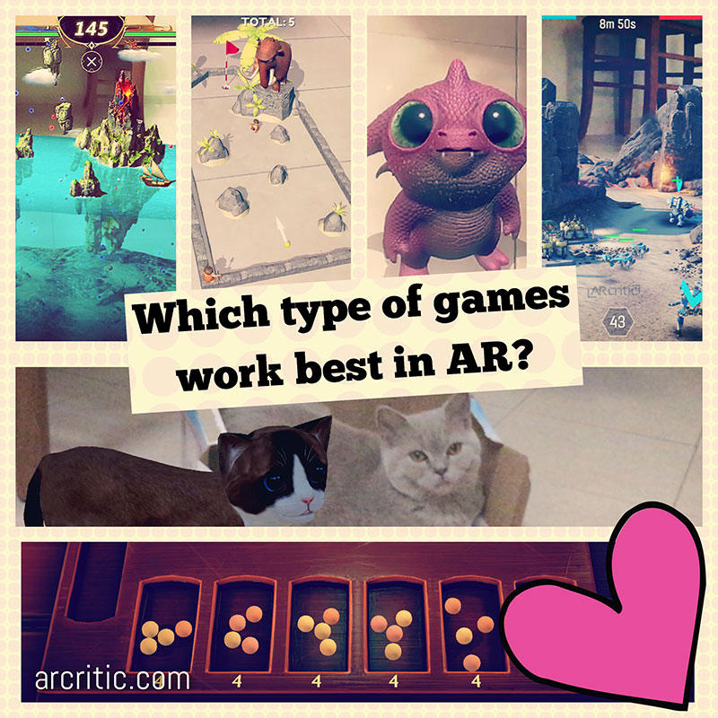 Which type of games work best in Augmented Reality