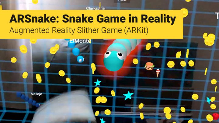 ARSnake Review - Slither Game in Augmented Reality (ARKit)