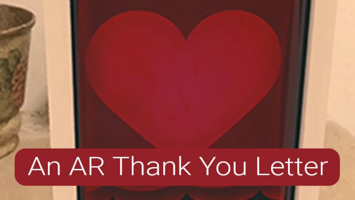 Making AR Art with Paper Lightbox - My AR thank you letter