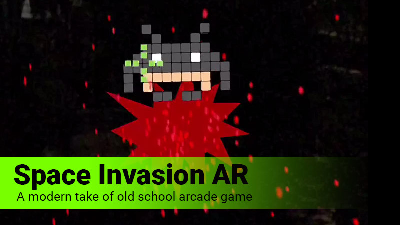 Space Invasion AR - 360-degree Space Invaders-like AR game (iOS)