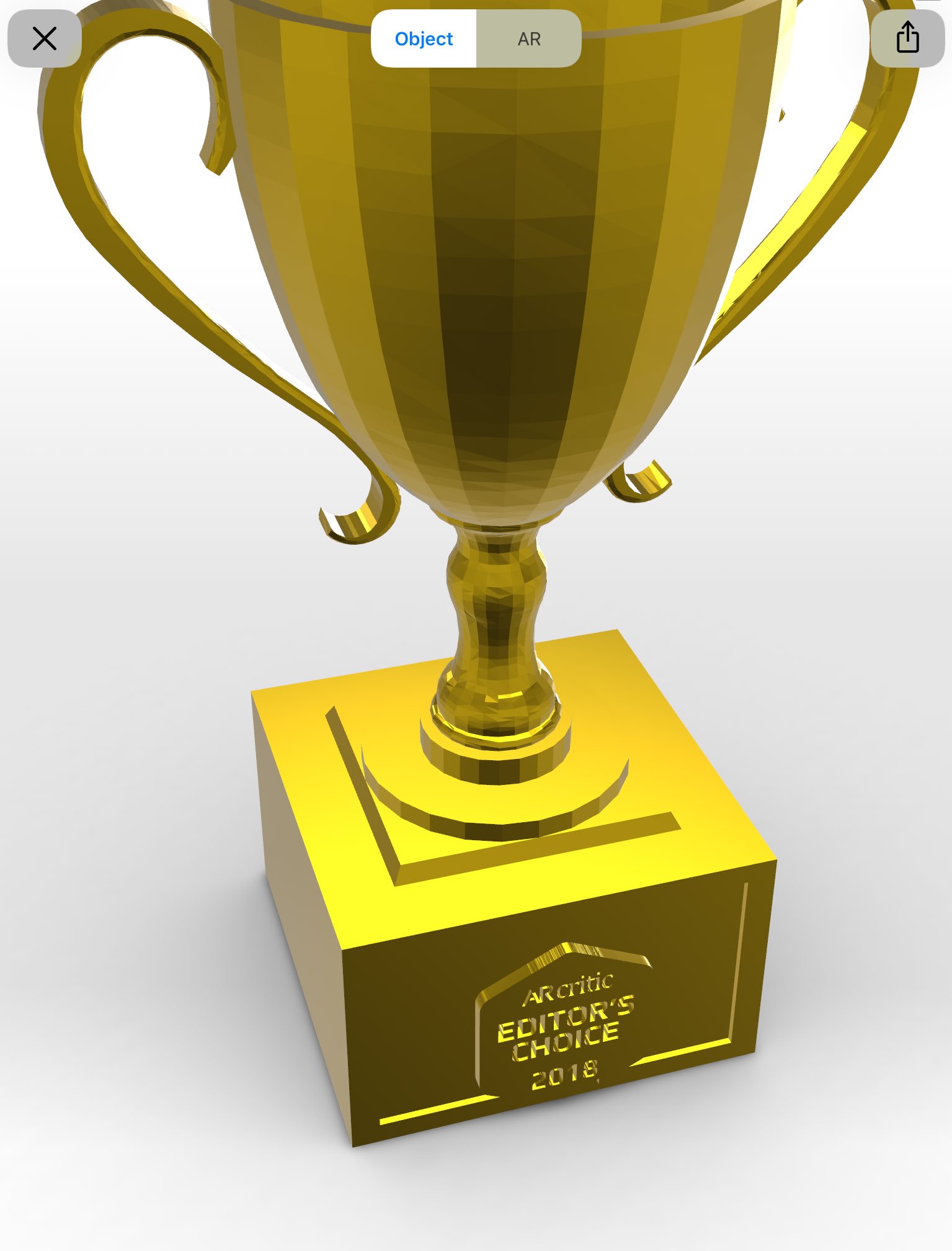 How I've Created AR Critic Trophy (2D/3D/USDZ Embed /AR Quick Look)