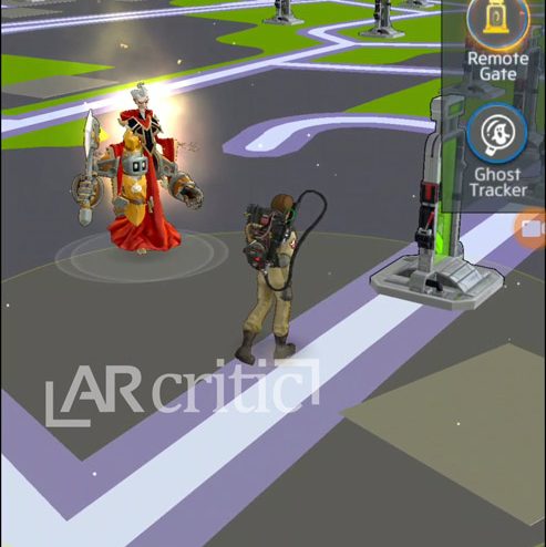 Defeating Ivo Shandor in Ghostbusters World (Fight Video in AR)