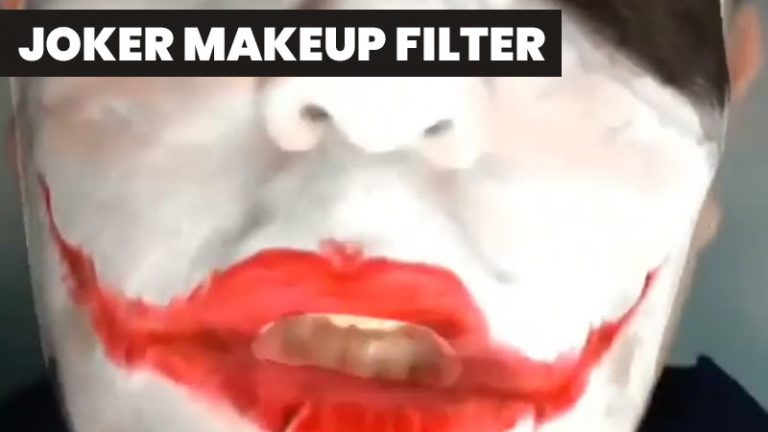 Creepy Clown Makeup Instagram Filter for Halloween